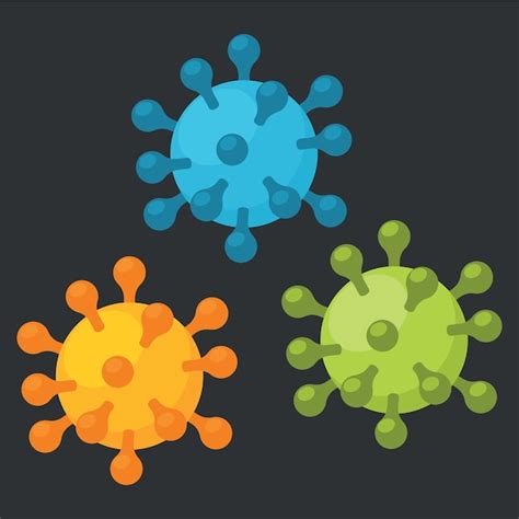 Premium Vector Vector Image Of Viruses And Bacteria In Different