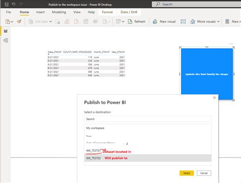 Solved Publish To The Workspace Issue Microsoft Fabric Community