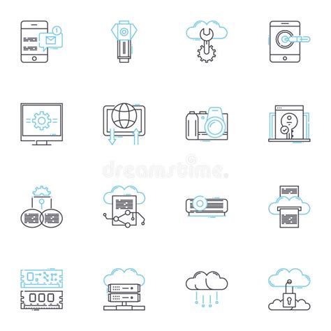 Programming Coding Linear Icons Set Syntax Algorithms Debugging Variables Loops Functions
