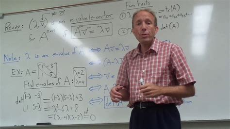 Introduction To Eigenvalues And Eigenvectors Part I Youtube