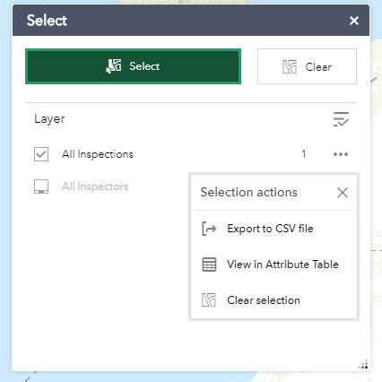 Select Widget Results As Input To Geoprocessing Wi Esri Community