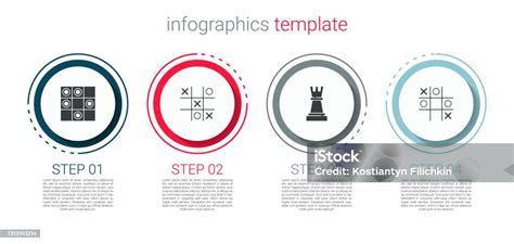 체커 틱 택 발가락 체스와 의 보드 게임을 설정합니다 비즈니스 인포그래픽 템플릿입니다 벡터 체스에 대한 스톡 벡터 아트 및 기타 이미지 Istock