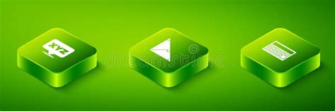 Set Isometric Angle Bisector Of A Triangle Calculator And Xyz Coordinate System Icon Vector