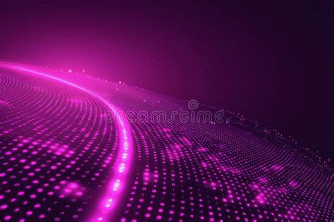 Digital Data Stream Background With Binary Code The Flow Information Of Cyber Security