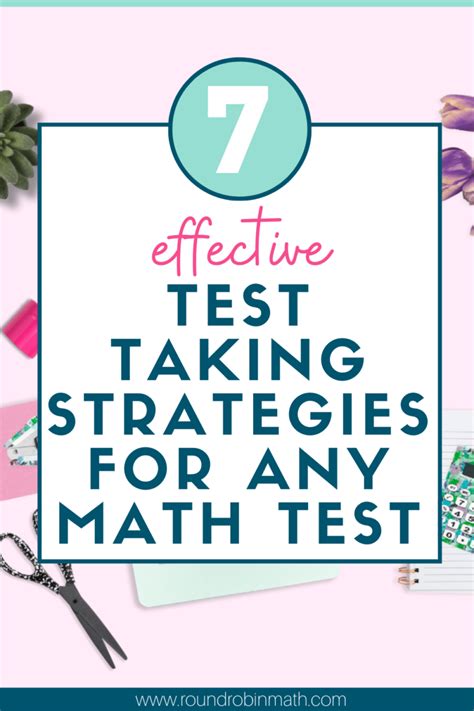7 Effective Test Taking Strategies For Any Math Test Robin Cornecki Worksheets Library