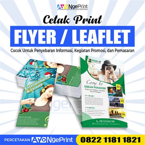 Cetak Brosur Murah And Flyer Cepat Harga Mulai Rp 75 Lembar