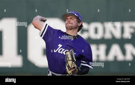 Stephen F Austin Outfielder River Curs During An Ncaa Baseball Game Against Houston On Tuesday
