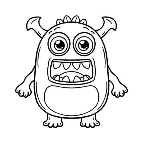 귀여운 몬스터 색칠 공부 Kr에서 무료 색칠 공부