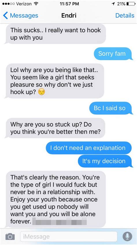 Girl Receives Psychotic Text Messages After Refusing To Hook Up On Tinder Date Sick Chirpse