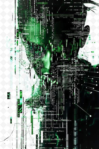 png hacker decryption glitch with binary code abstract shapes an illustration texture background