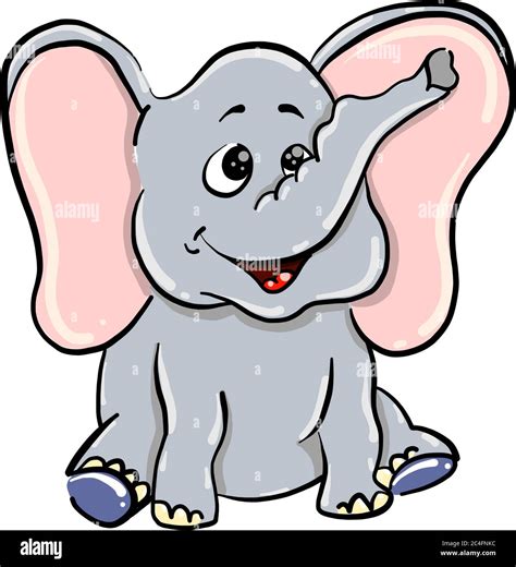 Cartoon Big Elephant Ears