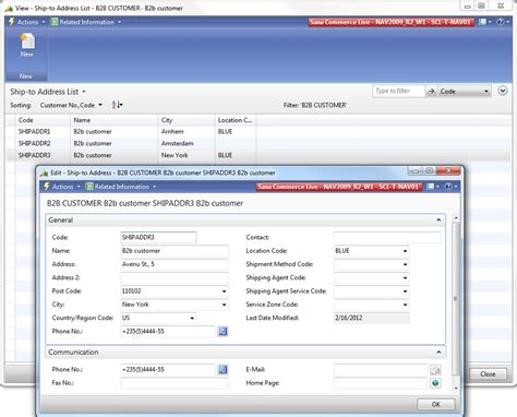 Billing And Shipping Addresses Management