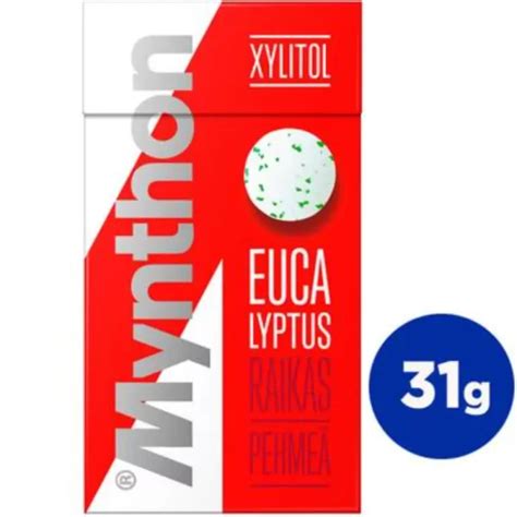 Mynthon Xylitol 31 G Eucalyptus Keskisen Kauppa