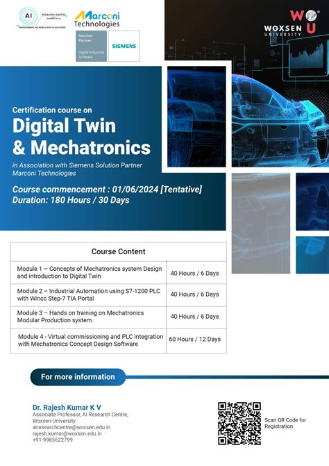 dr rajesh kumar k v on linkedin summercourses openhouse digitaltwin mechatronics