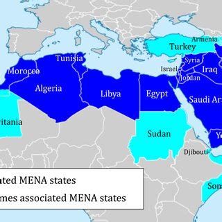 Countries Of The MENA Region Base Map By DanPMK Download Scientific Diagram