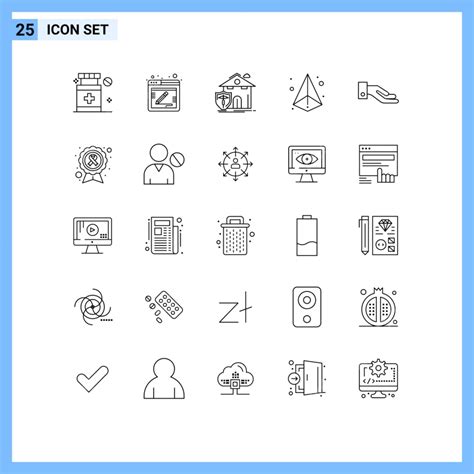 Hand Pictogram Vector Art Png Pictogram Set Of 25 Simple Lines Of Hand