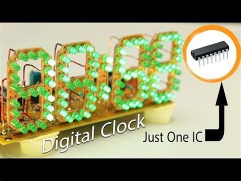 Make Your Own Digital Clock Just One Ic Artofit