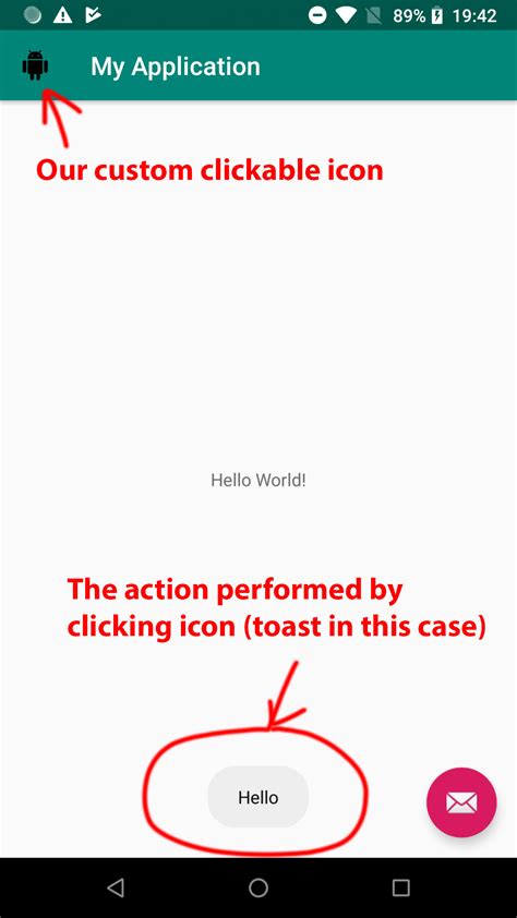 Menu Add Icon To The Left Of The Title In The Action Bar In Android
