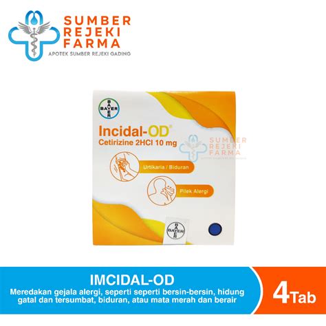 Jual Incidal Od 10 Mg Strip 4 Tablet Shopee Indonesia