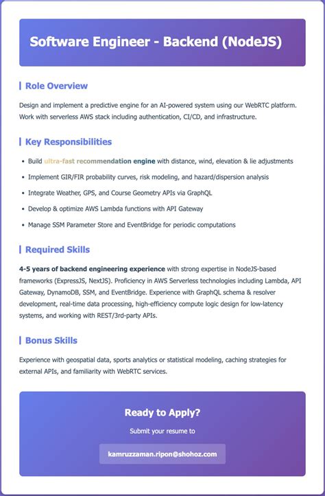 Backenddevelopment Nodejs Expressjs Nextjs Aws Serverless Ai Realtimesystems Webrtc