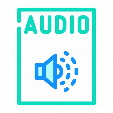 Audio File Format Document Presentation Web Icon Download On Iconfinder
