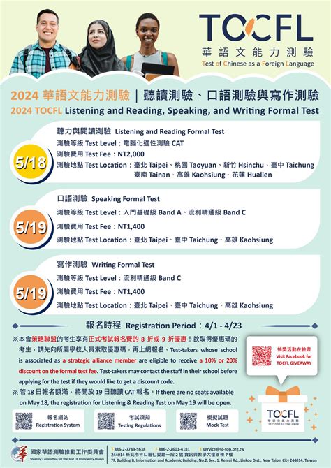 📢 華語文能力測驗test Of Chinese As A Foreign Language（tocfl）