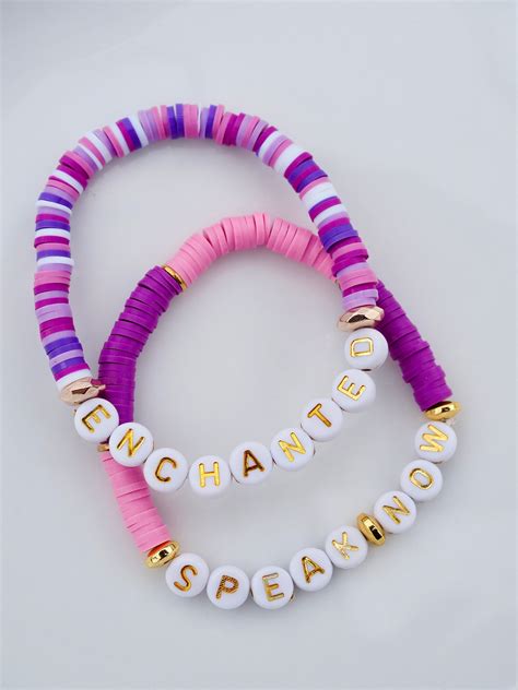Taylor Swift Speak Now Taylors Version Themed Bracelets For Etsy In