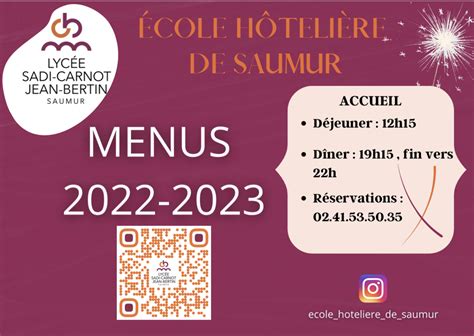 menus 2022 2023 lycée public polyvalent sadi carnot jean bertin