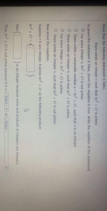 Solved Prove That The Following Statement Is False There