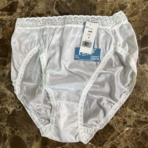 Nwt Vtg 80s 90s Y2k Shiny Satin Sissy Wet Look Underw… Gem