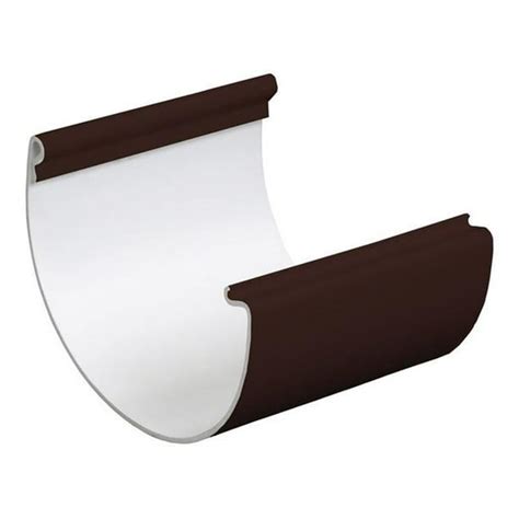 Plastmo 5005371 Classic 4 In Brown Vinyl Half Round Gutter Connector