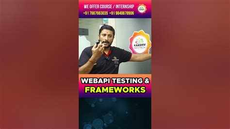 🌐 Webapi Testing And Frameworks In Tamil Webapi Webapitutorial Shorts Shortsvideo Kaashiv