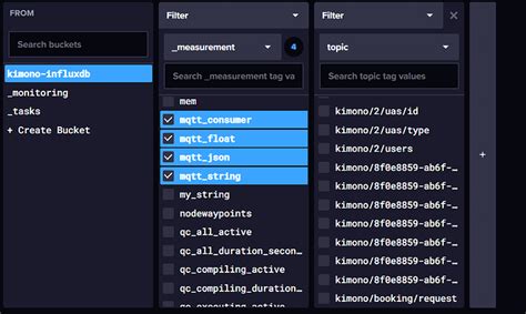 Filter Influxdb By Topics In A Bucket Influxdb Grafana Labs Community Forums
