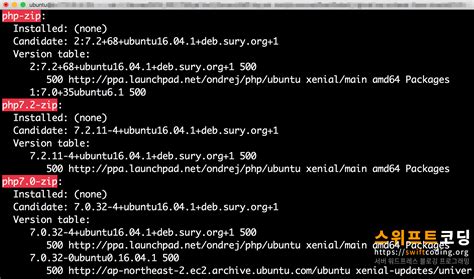 워드프레스 사용을 위한 Php 모듈 익스텐션 설치하기 스위프트코딩