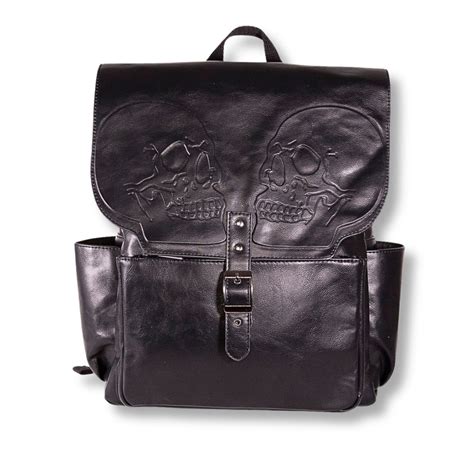 Embossed Skull Backpack Wicked Misfit