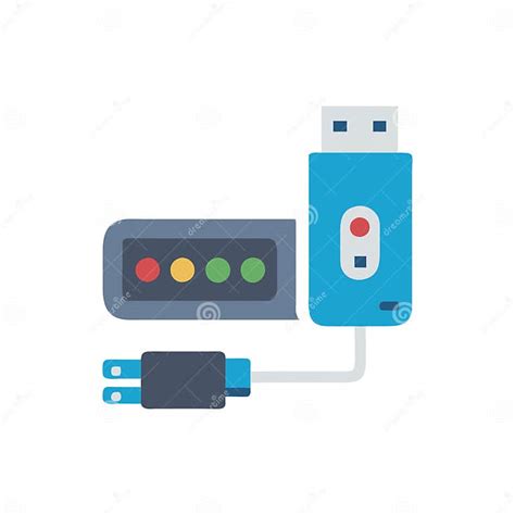 Stylish Usb Data Logger Design Stock Illustration Illustration Of