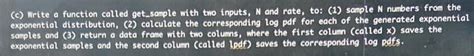 Solved C Write A Function Called Getsample With Two