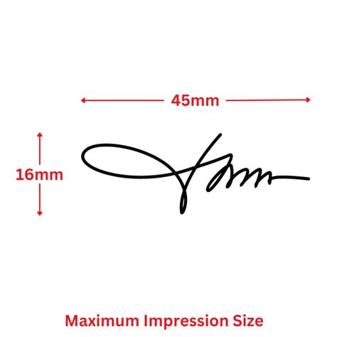 Small Signature Stamp Stamps Direct Ltd