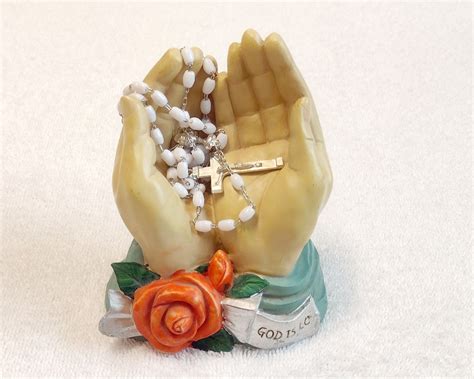Open Hands Praying Hands Resin Cupped Hands Religious Statue With