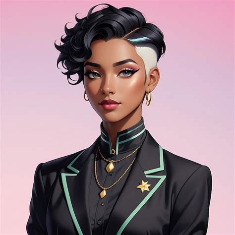 Premium Photo Androgynous Avatar Of Non Binary Queer Person