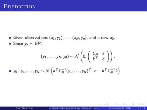 A Brief Introduction To Gaussian Process Pdf Physics Science