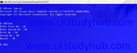 How To Add Two Numbers In Visual Basicnet