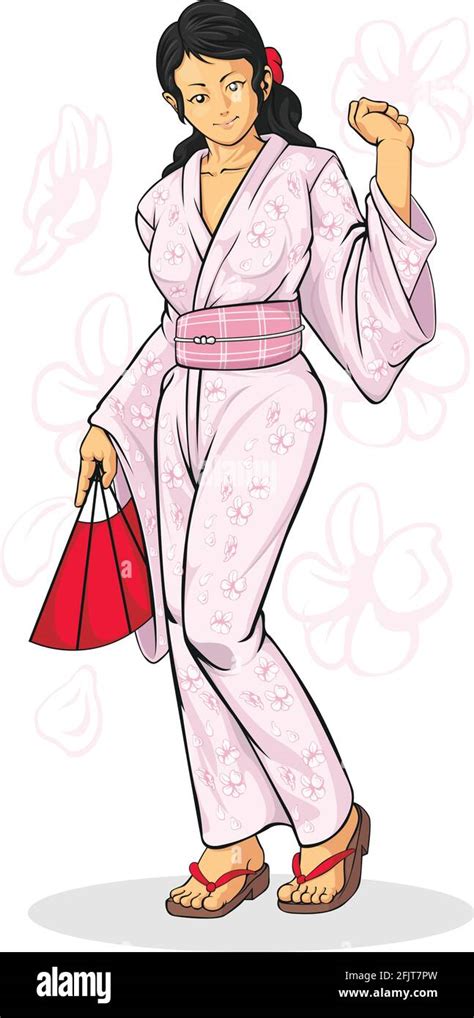Japanese Kimono Drawing