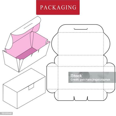 벡터 일러스트 레이 션의 상자 패키지 템플릿 고립 된 흰색 소매 모의 최대 도넛에 대한 스톡 벡터 아트 및 기타 이미지 도넛 상자 0명 Istock