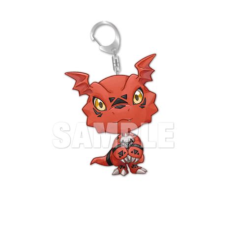 Guilmon Chibi Acrylic Keychain Usagi Draws