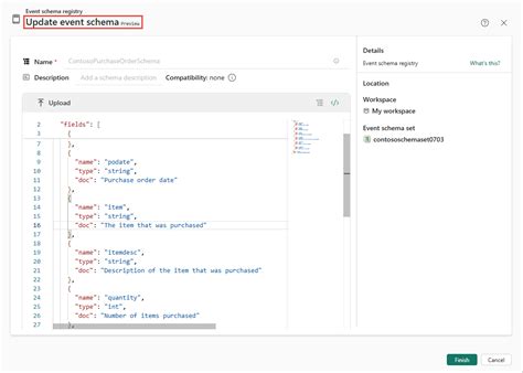 Create And Manage Event Schemas In Fabric Schema Sets Microsoft Fabric Microsoft Learn