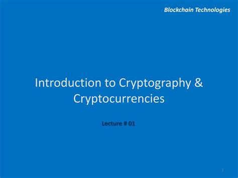 Lecture 1blockchainpptx Programming Languages Computing