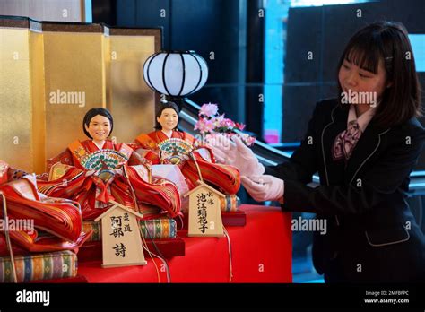 Tokyo Japan 25th Jan 2023 Japans Traditional Doll Maker Kyugetsu