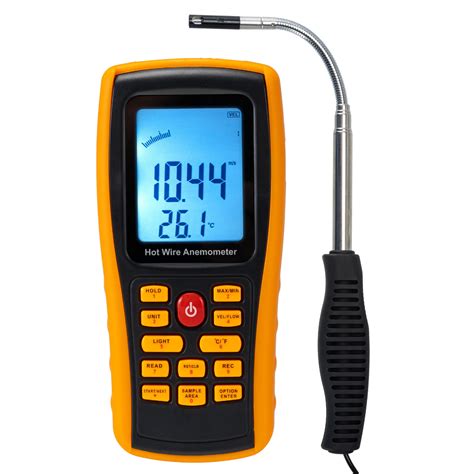 Buy Hot Wire Anemometer Handheld Wind Meter Cmm Cfm Air Flow Meter