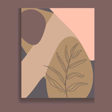 Premium Vector Abstract Geometric Elements Shapes And Plant Art For Print Cover Wallpaper